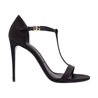 Dolce & Gabbana Femme, Chaussures, Noir, Taille: 38 EU Sandales Keira &agrave; bride en T