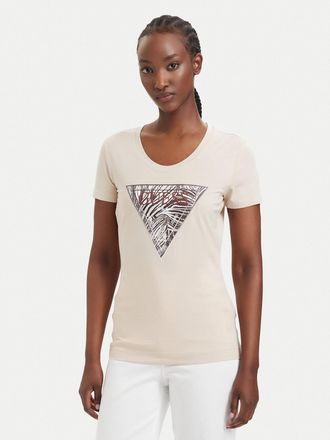Guess T-Shirt 182454 Beige Classic Fit