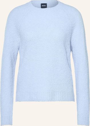 HUGO BOSS Boucl&eacute;-Pullover Febisana blau