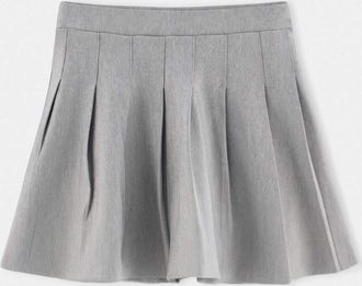 Trendyol KIDS M&auml;dchen Grau Einfarbig Kurz / Mini Basic A-Linie R&ouml;cke