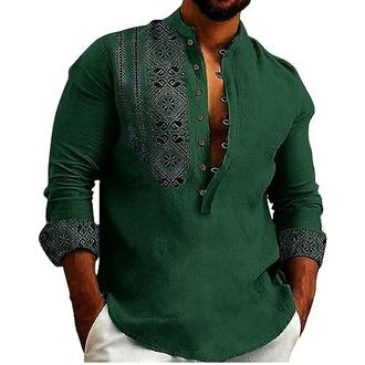 Generic Lightning Deals Vêtements Homme Stylé Chemise Homme Legere Ete Tenue Medievale Homme Chemise Homme Manches Longues Lin Chemise Homme Couleur Parme Che