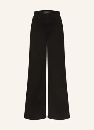 7 For All Mankind Straight Jeans Lotta schwarz