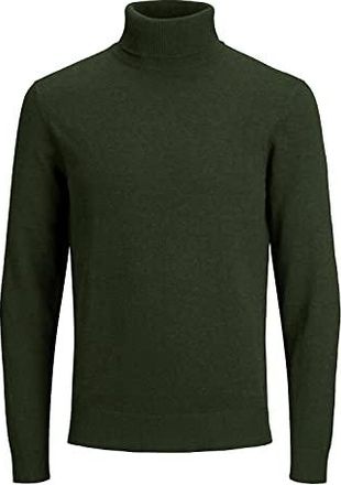 Jack & Jones Jack & Jones Pull en tricot à col roulé, pour homme, Vert (Rosin), XXXL
