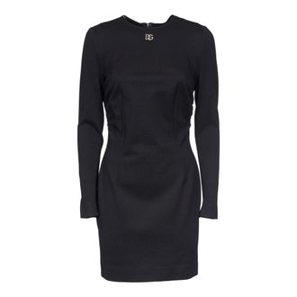 Dolce & Gabbana Schwarzes Pinafore-Metallkleid - - Dresses - Damen - Schwarzk - S
