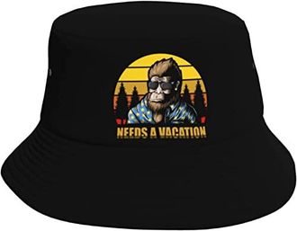 Generic Mode Chapeau de Plage Les singes Ont Besoin de Vacances Pecheur Chapeaux Pliable Bobs Homme pour activités Chasse Filles