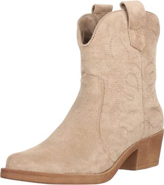 Elara Damen Stiefeletten Cowboy Boots Chunkyrayan 301-A31S Khaki Suede-40