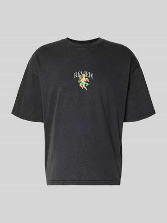 Review T-Shirt mit &uuml;berschnittenen Schultern