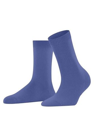 Falke Cosy Wool W So laine cachemire unies 1 paire, Chaussettes Femme, Bleu Water 6550, 39-42