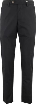 Myths Homme, Pantalons, Noir, Taille: M Pantalon chino en coton stretch noir