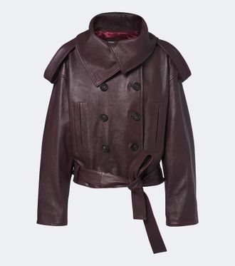 7 For All Mankind Veste courte en cuir