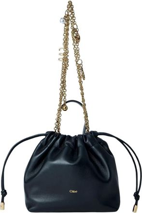 Chlo&eacute; Femme, Sacs, Noir, Taille: ONE Size Mini sac port&eacute; &eacute;paule Icons avec cha&icirc;ne