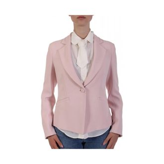 Emporio Armani Viskose Blazer - - Jackets - Damen - Rosa - 2XL