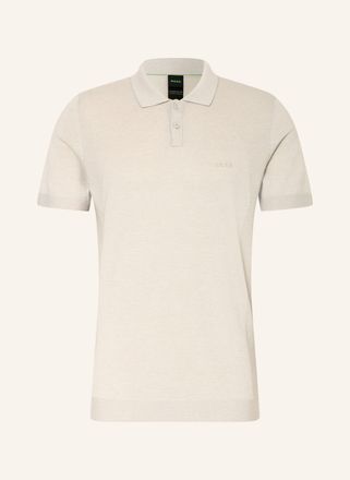 HUGO BOSS Strick-Poloshirt Momentum Lite Regular Fit beige