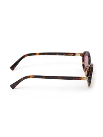 Miu Miu Eyewear SMU04ZC050EVAU Oval Frame Sunglasses - Pink