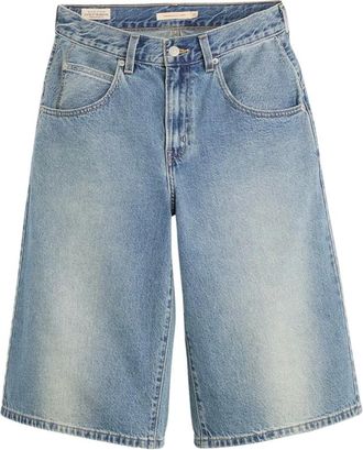 Levi's Femme, Shorts, Bleu, Taille: W24 Super Baggy Jort Hazy Times
