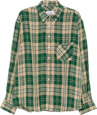 Lc23 Lc23, Homme, Chemises, Multicolore, Taille: S S506Ss26 Viscose Check Shirt