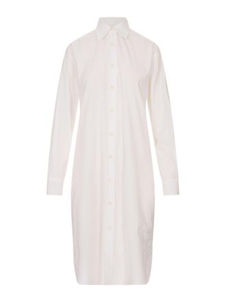 Jil Sander Knielanges Kleid - Wei&szlig;