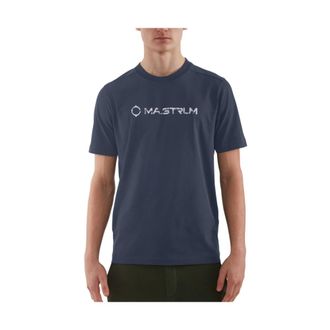 Mastrum Geknacktes Logo Tee Ink Navy - - Tops - Herren - Blau - S