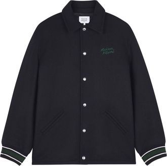 Maison Kitsuné Varsity Jacke - Schwarz