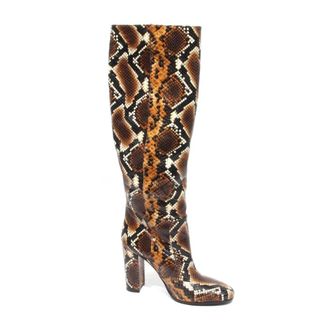 Via Roma 15 Anaconda Lederstiefel - - Shoes - Damen - Braun - 38 EU