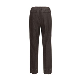 Brioni Merino Wool Trousers - Brown