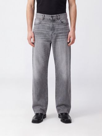 Acne Studios Jean fusel&eacute; en denim stretch &agrave; cinq poches et taille mi-haute