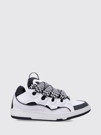 Lanvin Baskets basses Curb en cuir et mesh au design bicolore