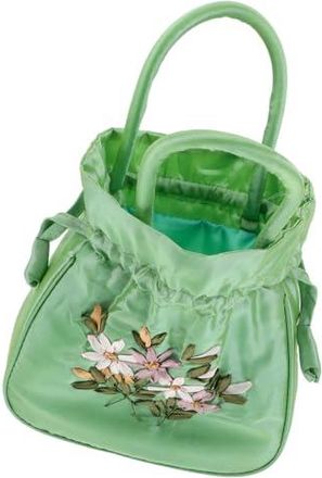 Hemobllo Paquet &agrave; Main Brod&eacute; Fleuri pour Femme Mini Paquet &agrave; Main &agrave; Poign&eacute;e pour Personnes &Acirc;g&eacute;es Pochette en Velours Polyester pour Mariages et Occasions Sp&eacute;ci