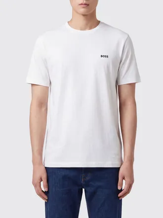 HUGO BOSS Lot de trois t-shirts en coton avec logo contrastant