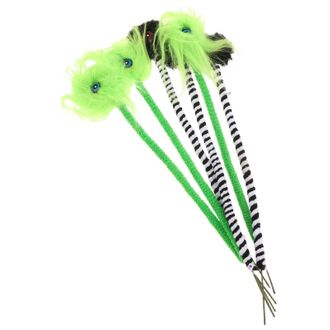 BESPORTBLE 6 St&uuml;ck Halloween Augapfel Deko Gr&uuml;ne Pl&uuml;sch Baumstecker mit Spiralstiel Gruselige Tisch und Spukhaus Dekoration f&uuml;r Halloween Partys