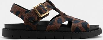 Z&egrave;ta Damen vegan Sandalen Nazea Leopard