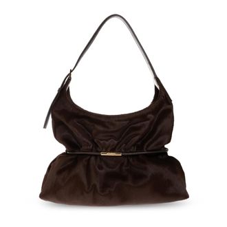 Balmain Sac moyen Sphynx en cuir avec logo - Femme - Sacs - Brun - Taille: ONE Size