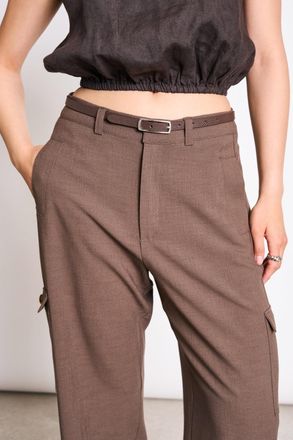 JAN 'N JUNE Damen vegan G&uuml;rtel Thin Nyby Snake Pattern Braun/Silber