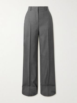 Valentino Garavani Hose Mit Geradem Bein Aus Woll-twill - Grau