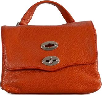 Zanellato cabas à détails de clous - Orange