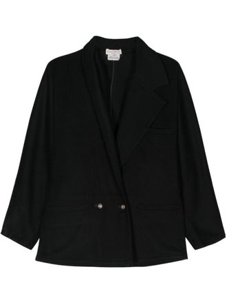 Versace veste à design asymétrique - Noir