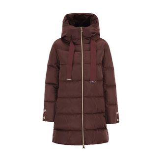 Herno A-Linien-Daunenjacke mit Kapuze - - Jackets - Damen - Rot - M