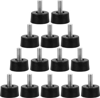 Valiclud Anneome 20 St&uuml;ck Verstellbare M&ouml;belf&uuml;&szlig;e mit Robustem Kunststoffsockel Schraubf&uuml;&szlig;e f&uuml;r Tisch Sofa und Stuhl Nivellierf&uuml;&szlig;e f&uuml;r Unebene B&ouml;den M&ouml;belgleite