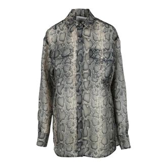 Sportmax Durchsichtige Organza Bluse - - Blouses & Shirts - Damen - Mehrfarbig - S