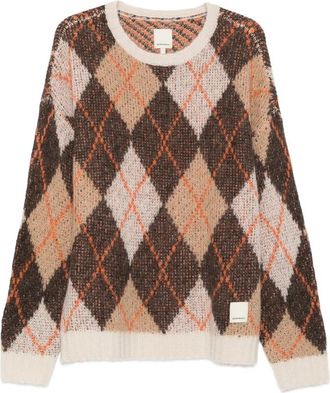 Emporio Armani New York Capsule Collection Argyle-pattern Jumper