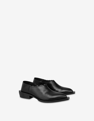 Moschino Bottines Cuban Heel - Noir
