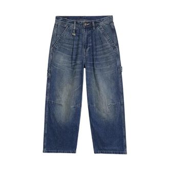 R13 Cropped Wide Leg Carpenter Jean - - Jeans - Damen - Blau - W26