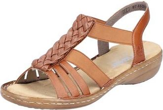 Rieker Sandales pour femme 60809, marron, 42 EU