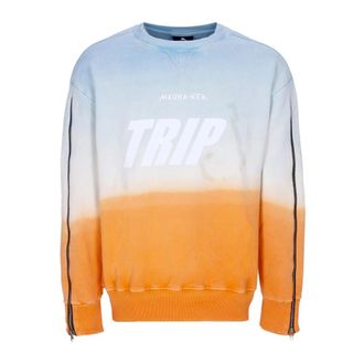 Mauna Kea Triple J Crewneck Sweatshirt Cyan/Orange - - Sweatshirts & Hoodies - Herren - Mehrfarbig - S