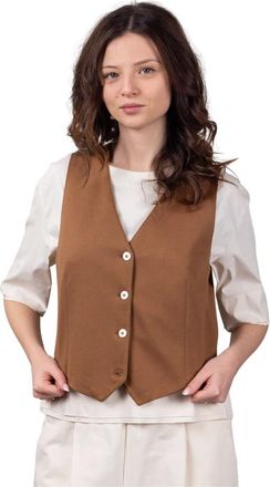 Circolo 1901 Femme, Vestes, Brun, Taille: 38 FR Gilet