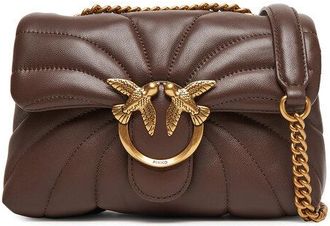 Pinko Handtasche Love Puff Mini Cl AI 24-25 PLTT 100039 A1EX Braun