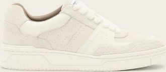 AllSaints Vix - Baskets en cuir &agrave; logo - Blanc