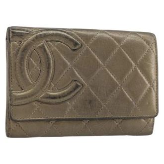 Chanel Pre-owned Leder Portemonnaie - - Pre-owned - Damen - Braun - ONE SIZE