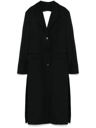 Simone Rocha manteau à détail de noeud - Noir
