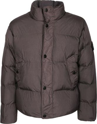 Stone Island Homme, Vestes, Brun, Taille: S Veste Courte Duvet